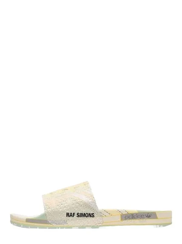 Adidas Raf Simons X Adilette Slides 'trompe L'oeil - Grey/white
