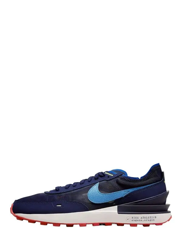 Nike Waffle One Se "eugene, Oregon" Sneakers - Blackened Blue/game Royal/red Clay