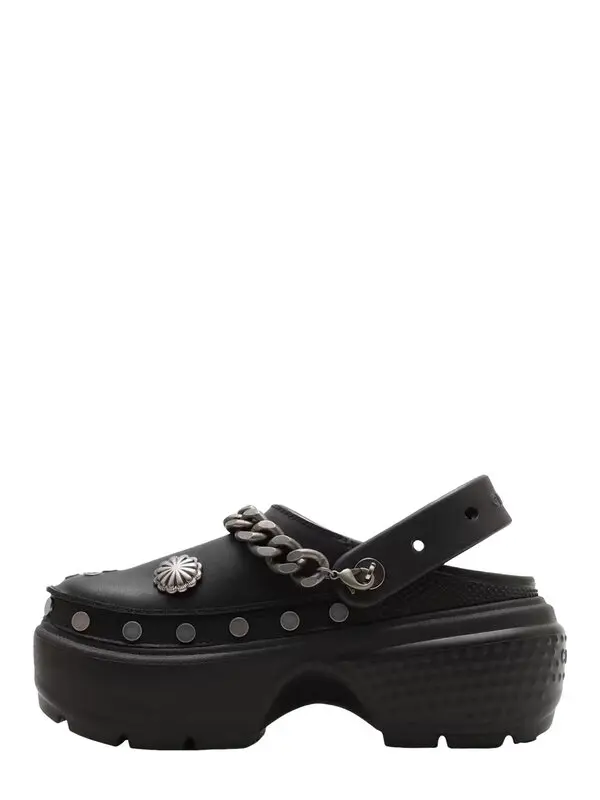 CROCS Stomp Embellished Clog - Black