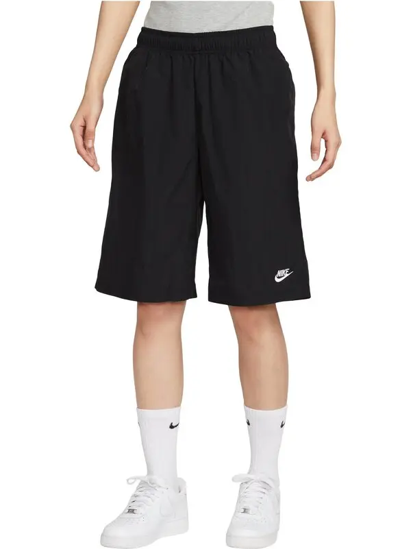 Nike Mid-rise Loose Knee-length Shorts - Black/sail
