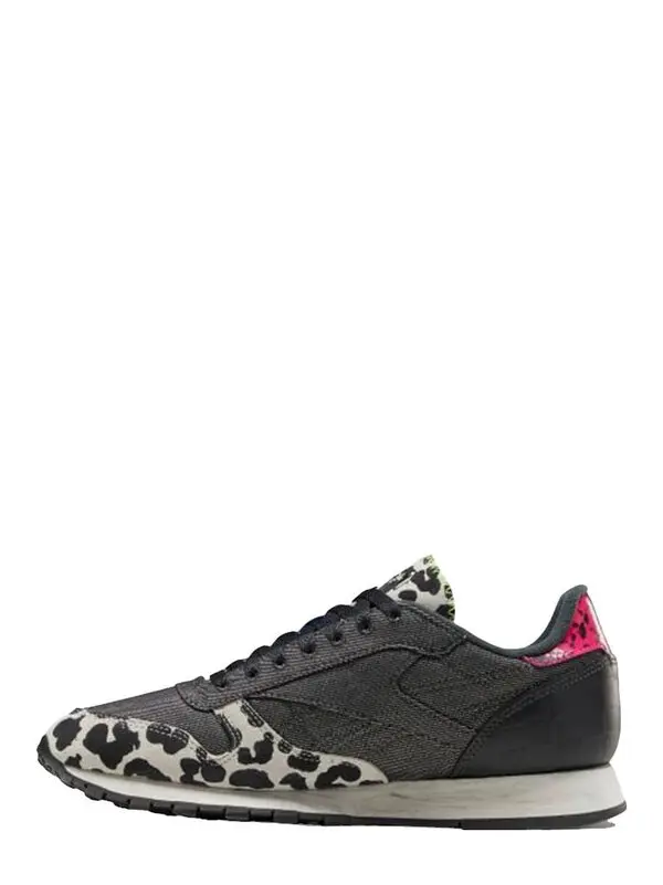 REEBOK Classic Leather Mu Cheetah Print Sneakers - Black