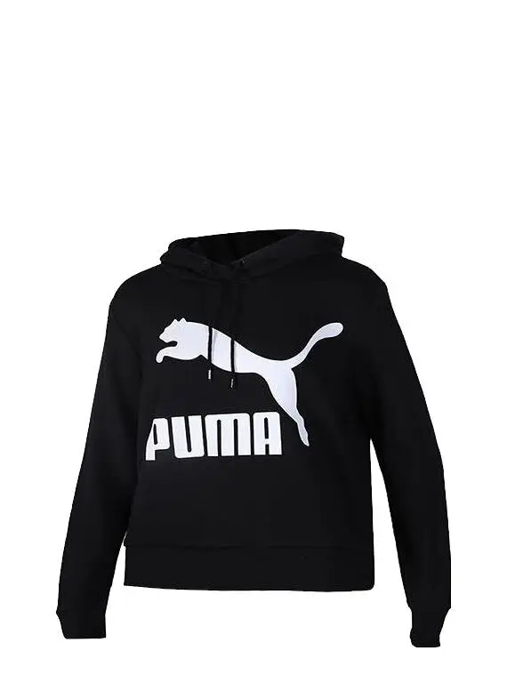 PUMA Classics Logo Fleece Hoodie - Black