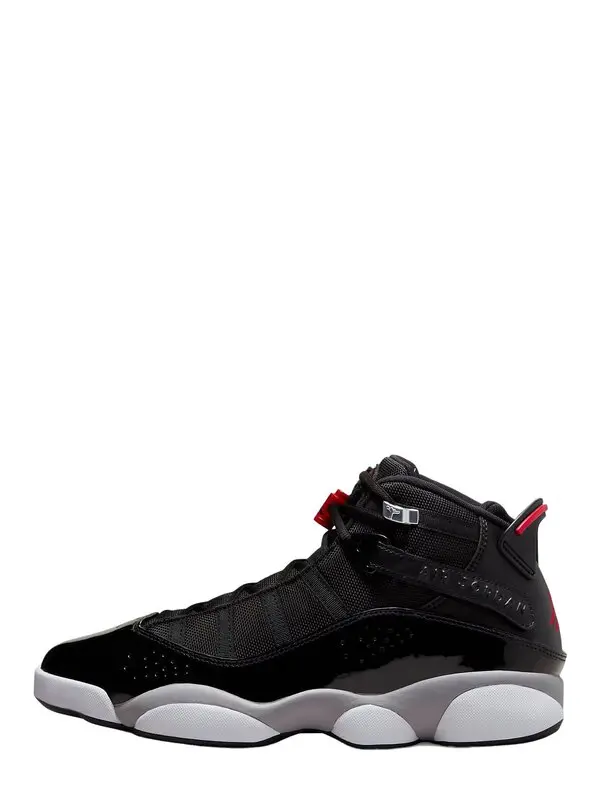 JORDAN 6 Rings "black Cement - Black/fire Red/white