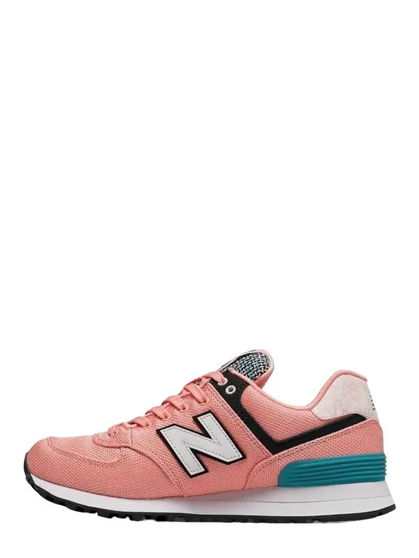 NEW BALANCE 574 "art School" Low Top Sneakers - Pink/black/white