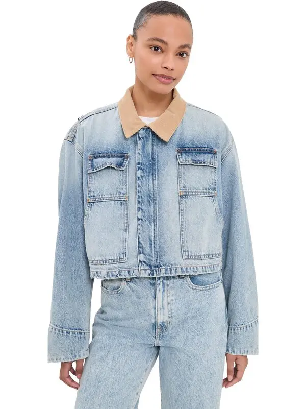 SLVRLAKE Conor Cropped Worker Jacket - East Meets West