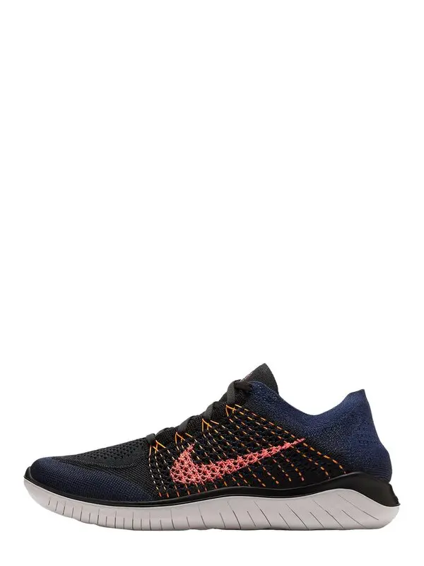 Nike Free Rn Flyknit 2018 Athletic Sneakers - Black