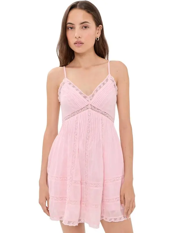 LoveShackFancy Docila Dress - Pink