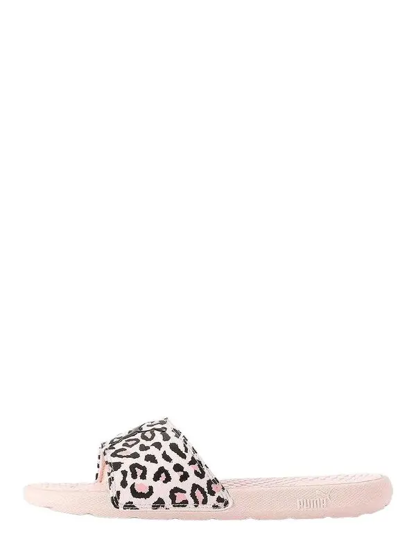 PUMA Cool Cat Sports Leopard Slide Sandals - Pink