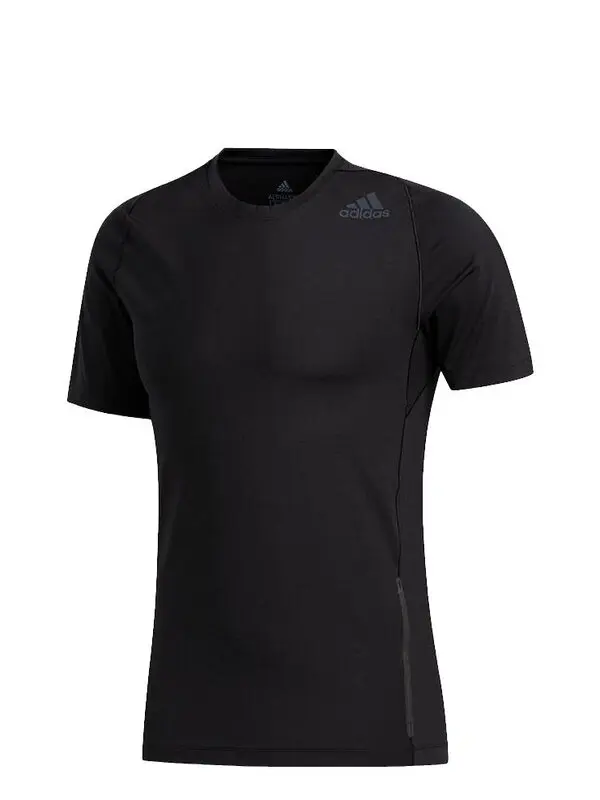 Adidas Ask2 Prm Tee Ss Training Sports Tight Round Neck Short Sleeve Black Fj6146 - Multi-color