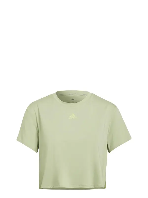 Adidas Novelty Training Cropped T-shirt - Olive Green