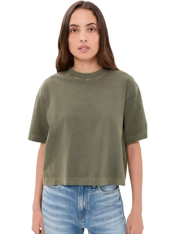 Madewell The Boxy Crop Tee - Faded Ivy