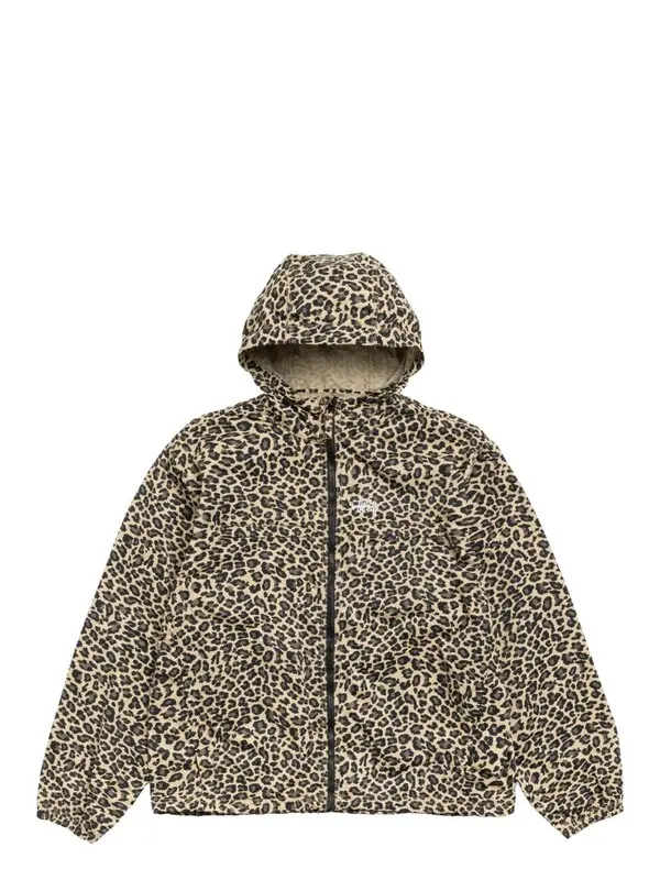 StÜssy Lightweight Hooded Jacket Animal Print - Cheetah