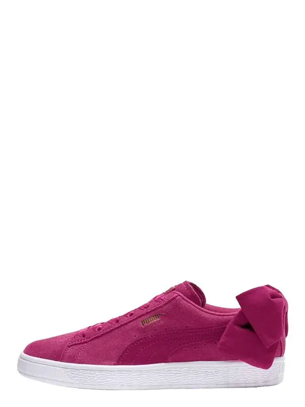 PUMA Suede Bow Low Top Sneakers - Pink/blue