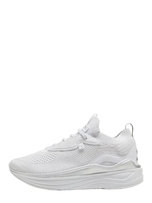 PUMA Softride Sophia Stacked Sneakers - White/feather Grey/silver