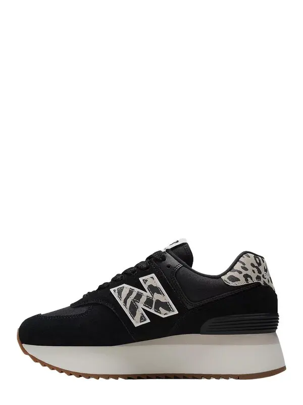 NEW BALANCE 574+ "black Leopard" Sneakers - Black/leopard