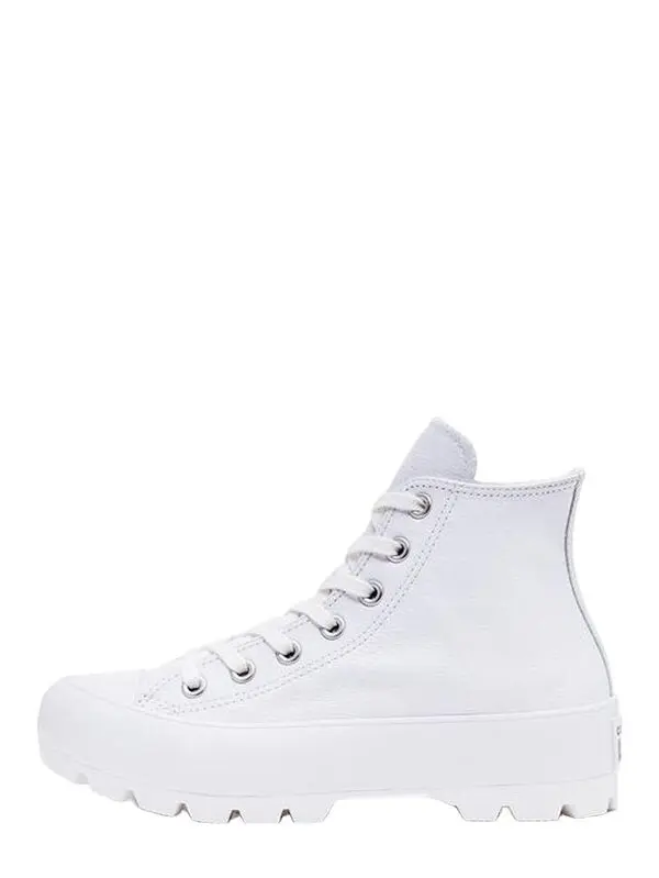 CONVERSE Chuck Taylor All Star Lugged Leather High Top Sneakers - White