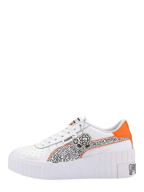 PUMA Mr Doodle X Cali Wedge 'wavy Doodles' Sneakers - White