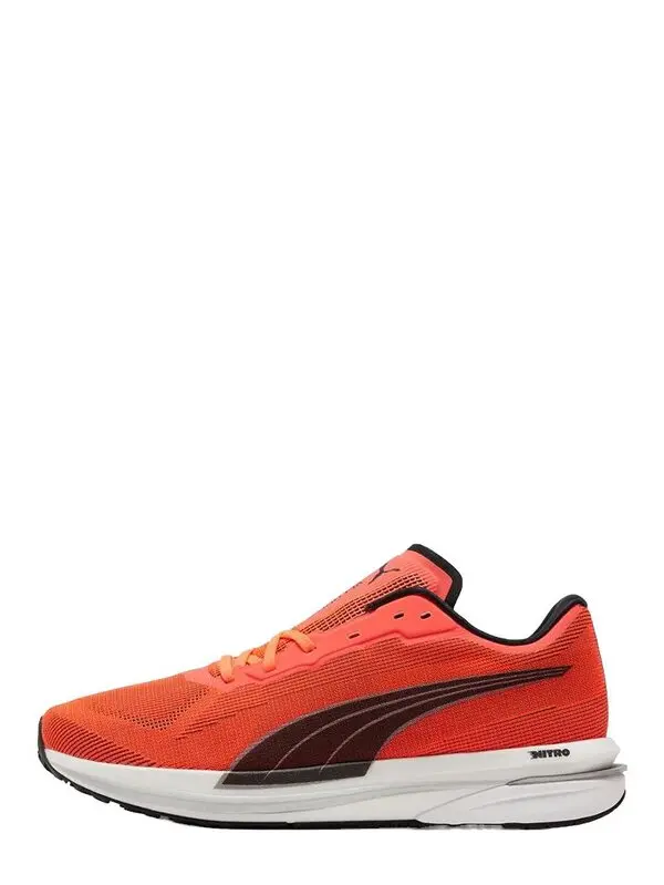 PUMA Velocity Nitro "lava Blast" Low Top Sneakers - Red/silver/black