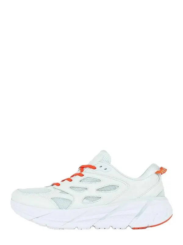 Hoka One One Clifton L Athletic Sneakers - Wan Blue/mandarin Red