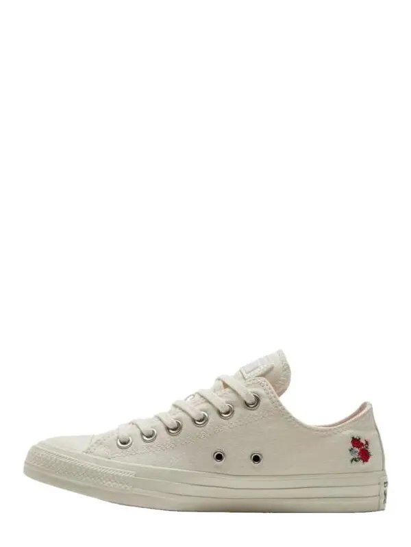 CONVERSE Chuck Taylor All Star Sneakers With Embroidered Detail - Cream/yellow