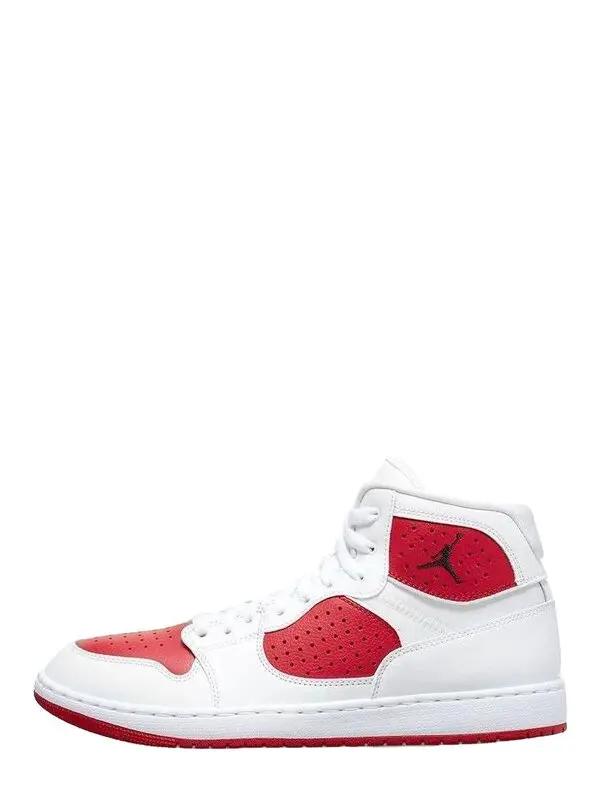 JORDAN Air Access High Top Sneakers - White/red