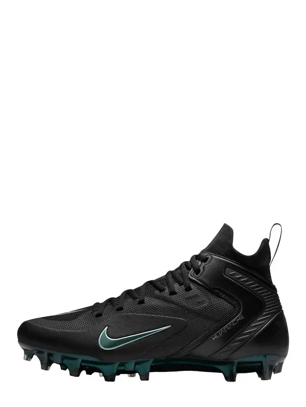 Nike Alpha Huarache 8 Elite Mid-top Cleats - Black