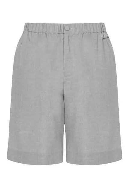 Off-White Ss21 Logo Casual Shorts - Grey