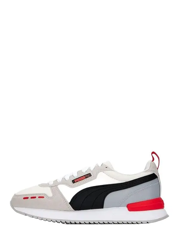 PUMA R78 Mesh Casual Sneakers - Gray/black/red