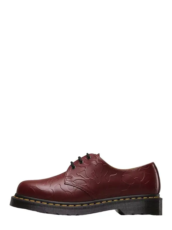 Dr. Martens Emboss 1461 X A Bathing Ape Oxford Shoes - Cherry Red