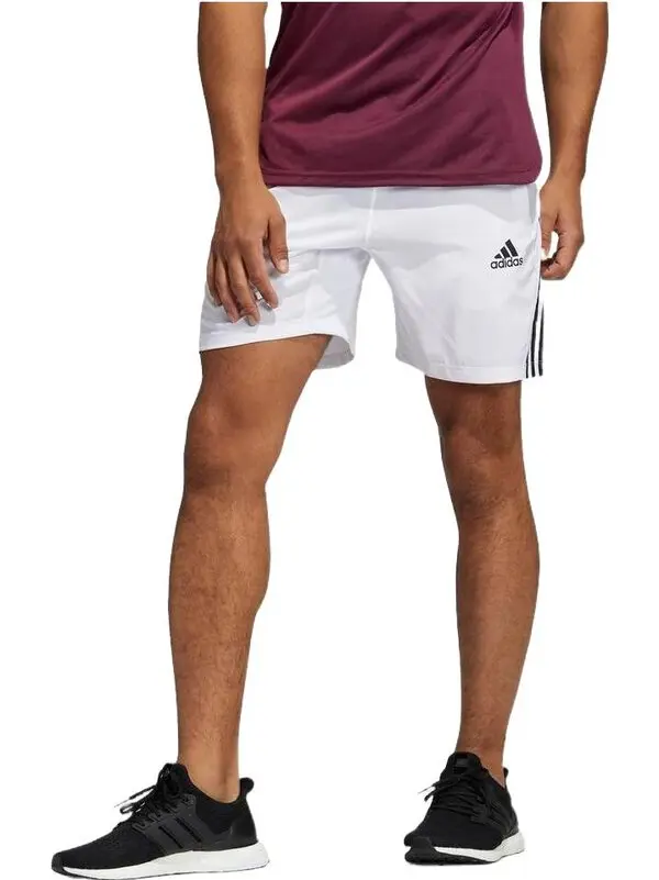 Adidas Aeroready 3-stripes 8-inch Shorts - White