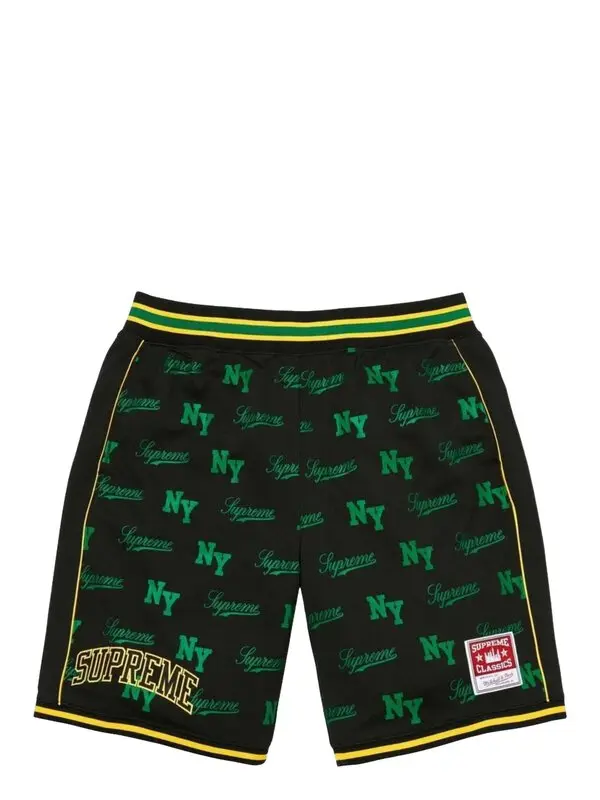 Supreme X Mitchell & Ness Ss26 Monogram Basketball Short - Black