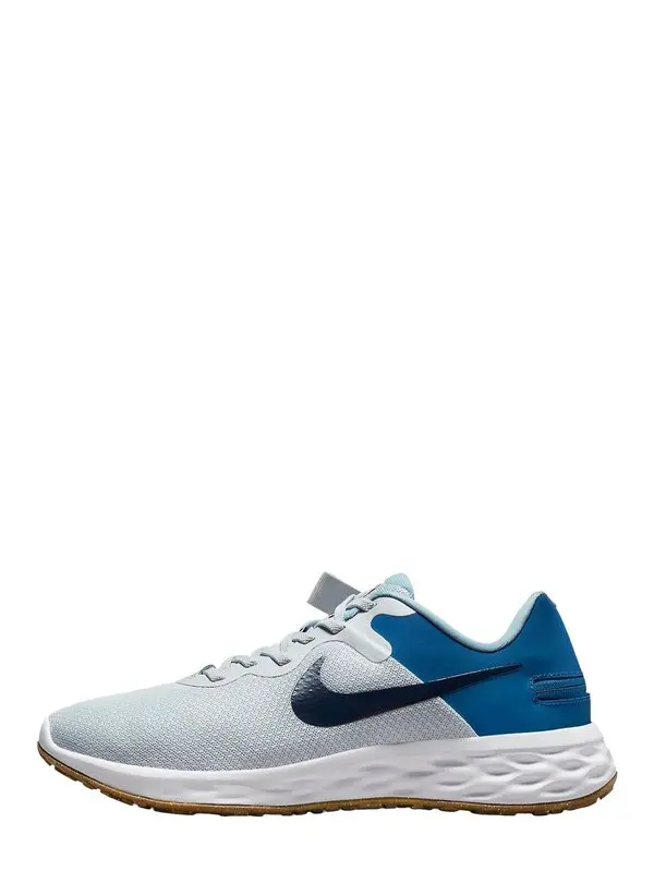 Nike Revolution 6 Flyease Next Nature Sneakers - Pure Platinum/dark Marina Blue/worn Blue