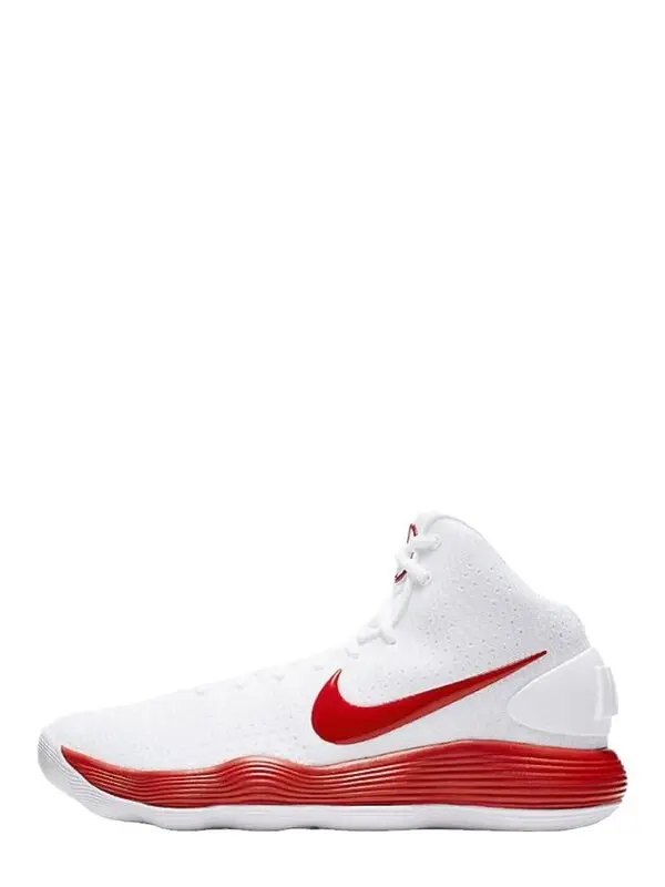 Nike Hyperdunk 2017 Tb High Top Lace Up Sneakers - White/red