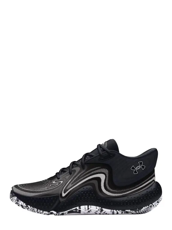 Under Armour Spawn 6 Mid Sneakers - Black/distant Grey/mod Grey