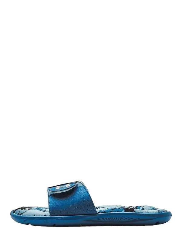 Under Armour Ignite 6 Graphic Footbed Slide - Cruise Blue/opal Blue