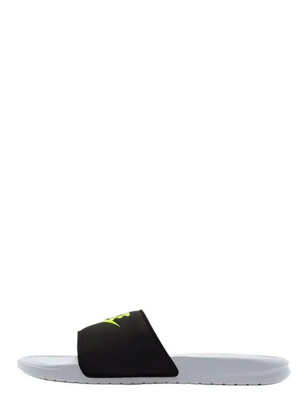 Nike Benassi Jdi Slide Wolf Grey Volt - Black/yellow