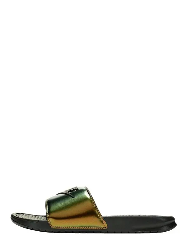 Nike Benassi Jdi Se Slides - Black-electro Green-bright Crimson