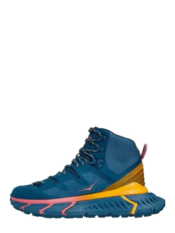 Hoka One One Tennine Gore-tex High Top Hiking Boots - Moroccan Blue/saffron