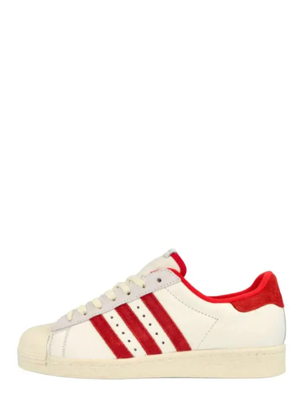 Adidas Originals Superstar 80s Deluxe Sneakers - White/red