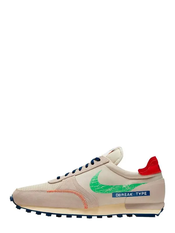 Nike Daybreak Type Se "label Maker Pack Oatmeal" Sneakers - Cream/yellow/red