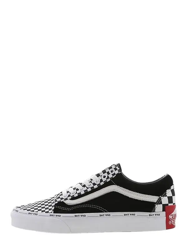 VANS Old Skool Checkerboard Sneakers - Black