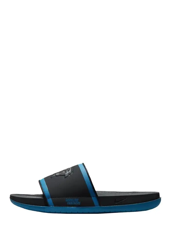 Nike Nfl Carolina Panthers Offcourt Slide - Anthracite/tidal Blue/medium Silver