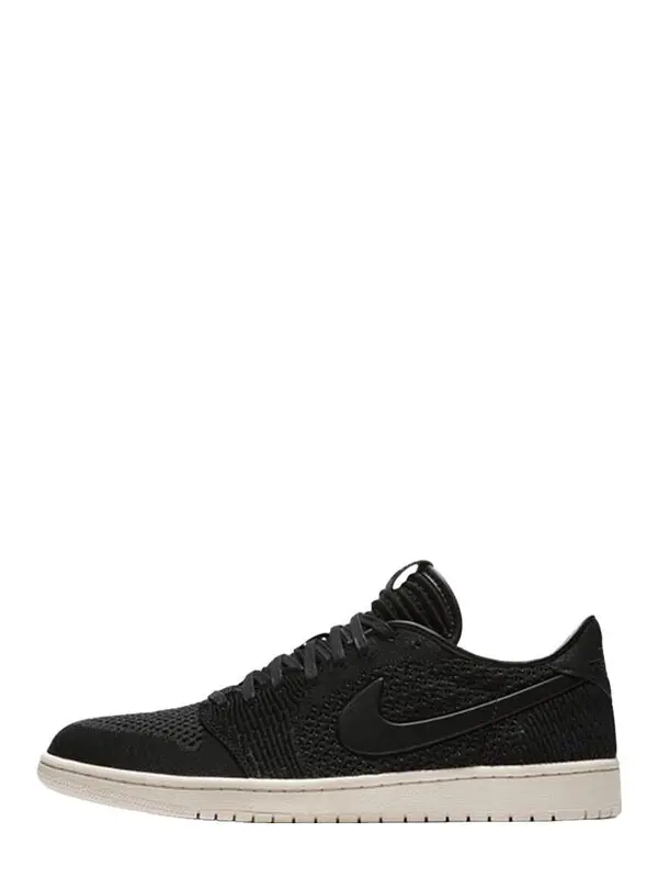 JORDAN Air 1 Low Flyknit Sneakers - Black
