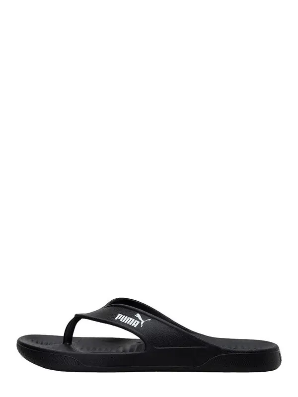 PUMA Aqua Flip Sandals - Black/white