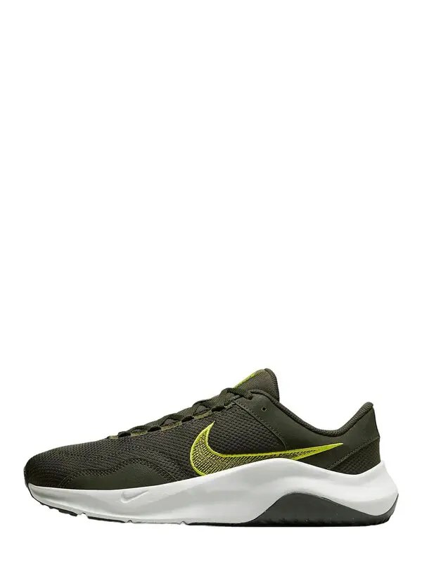 Nike Legend Essential 3 Next Nature "sequoia High Voltage" Sneakers - Sequoia/light Silver/medium Olive