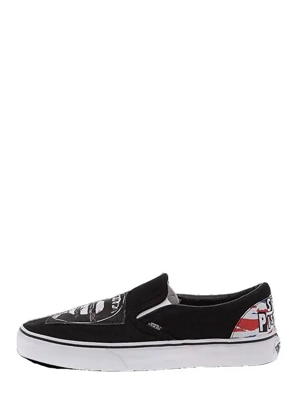 VANS Classic Slip-on "sex Pistols" Sneakers - Black/white/red