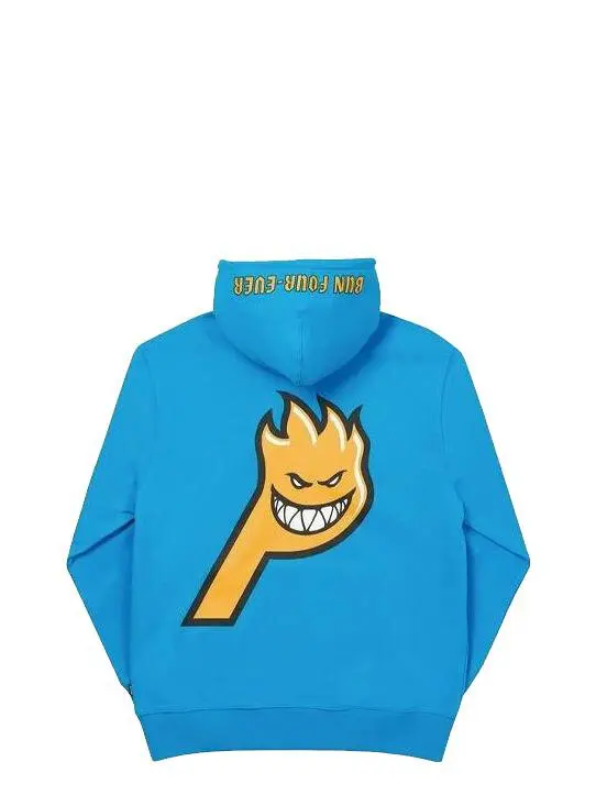 PALACE Spitfire Live To Bun Hood Pattern Printing Hoodie - Blue