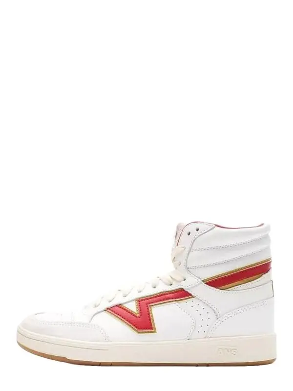 VANS Lowland High Comfycush 'serio Collection' Sneakers - White/red