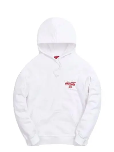 Kith X Coca-cola Ribbon Logo Hoodie - White