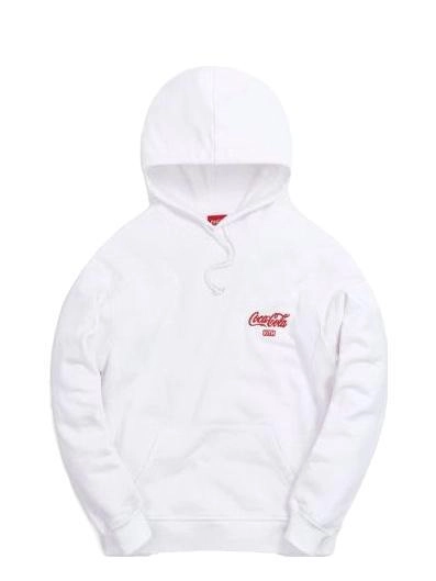 Kith X Coca-cola Ribbon Logo Hoodie - White
